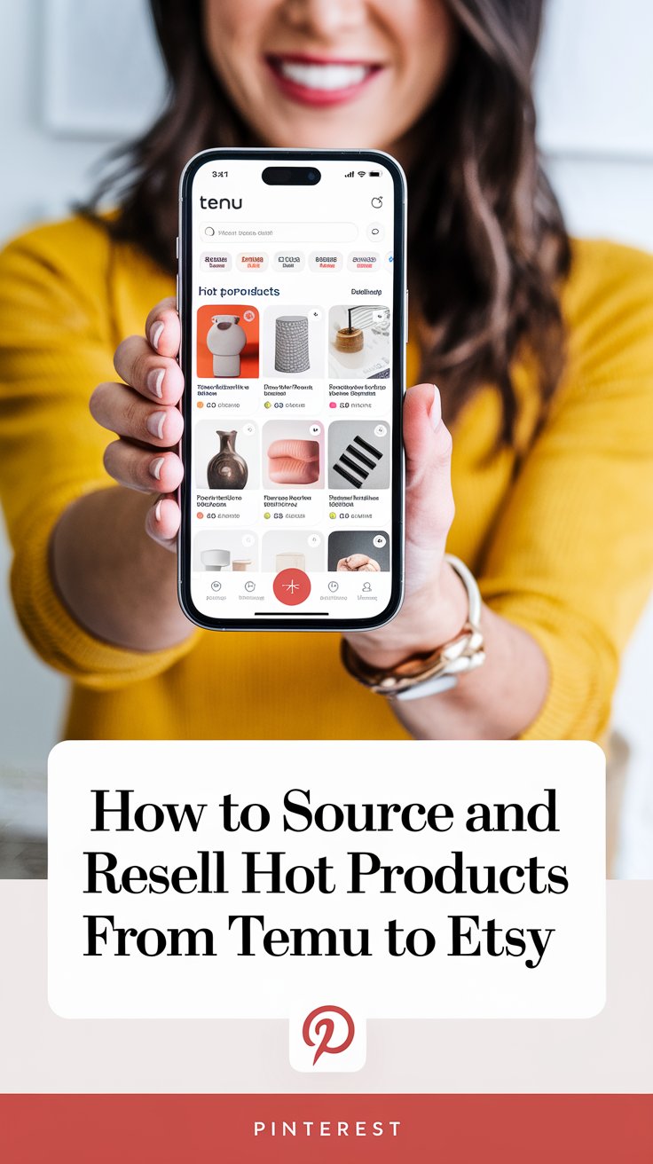 How To Source and Resell Hot Products from Temu to Etsy