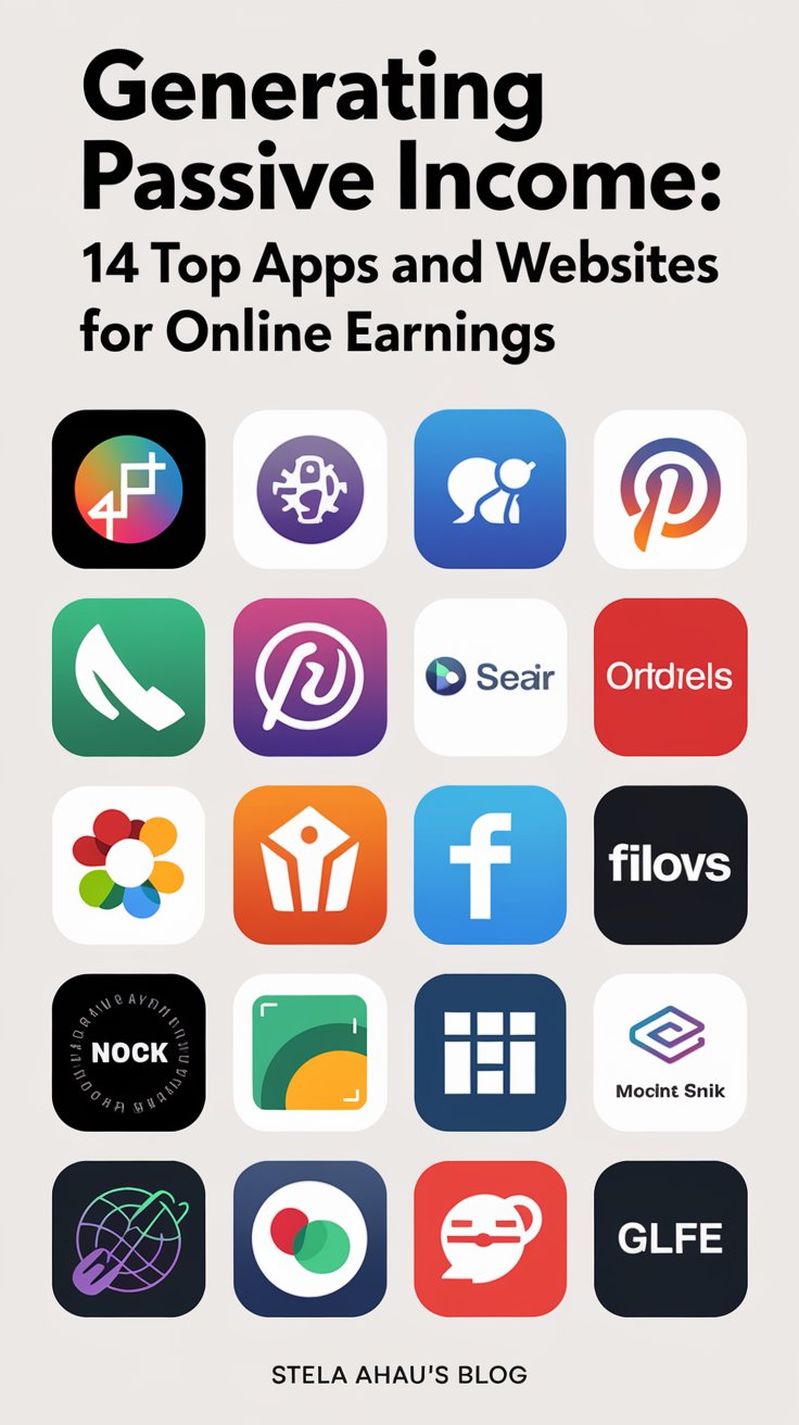 Generating Passive Income: 14 Top Apps and Websites for Online Earnings